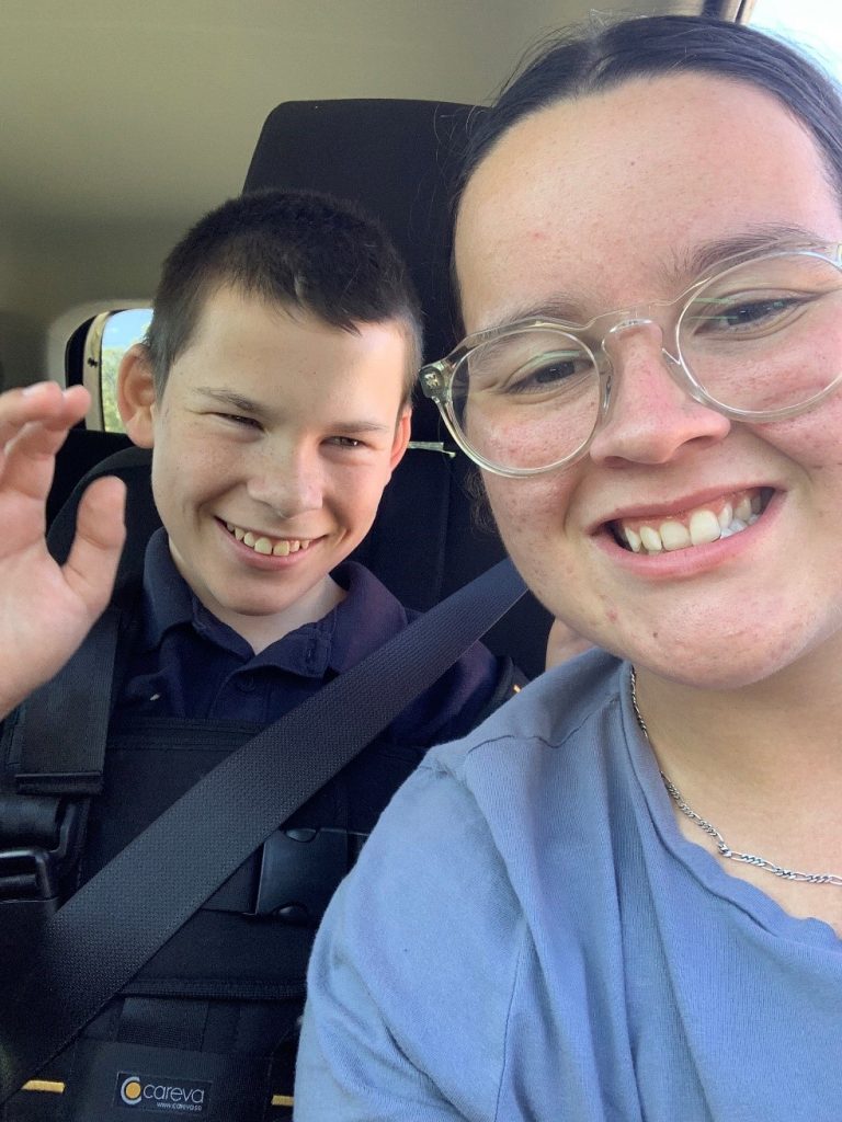 Lochie and his Identitywa support worker, Abi just love spending time ...